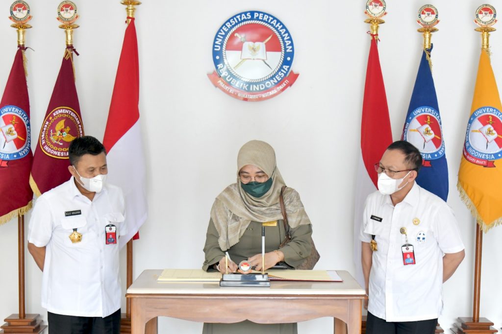 Universitas Pertahanan RI Menerima Kunjungan Visitasi Universitas Trilogi.