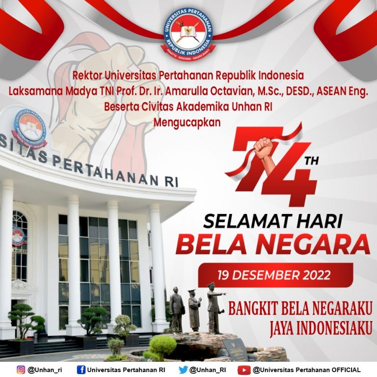 Rektor Unhan RI Laksamana Madya TNI Prof. Dr. Ir. Amarulla Octavian, M ...