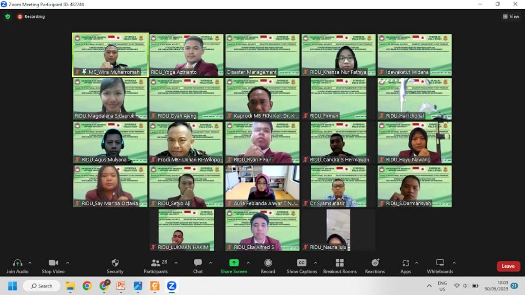 KKLN Hari Kedua Mahasiswa Prodi Manajemen Bencana FKN Unhan RI ...