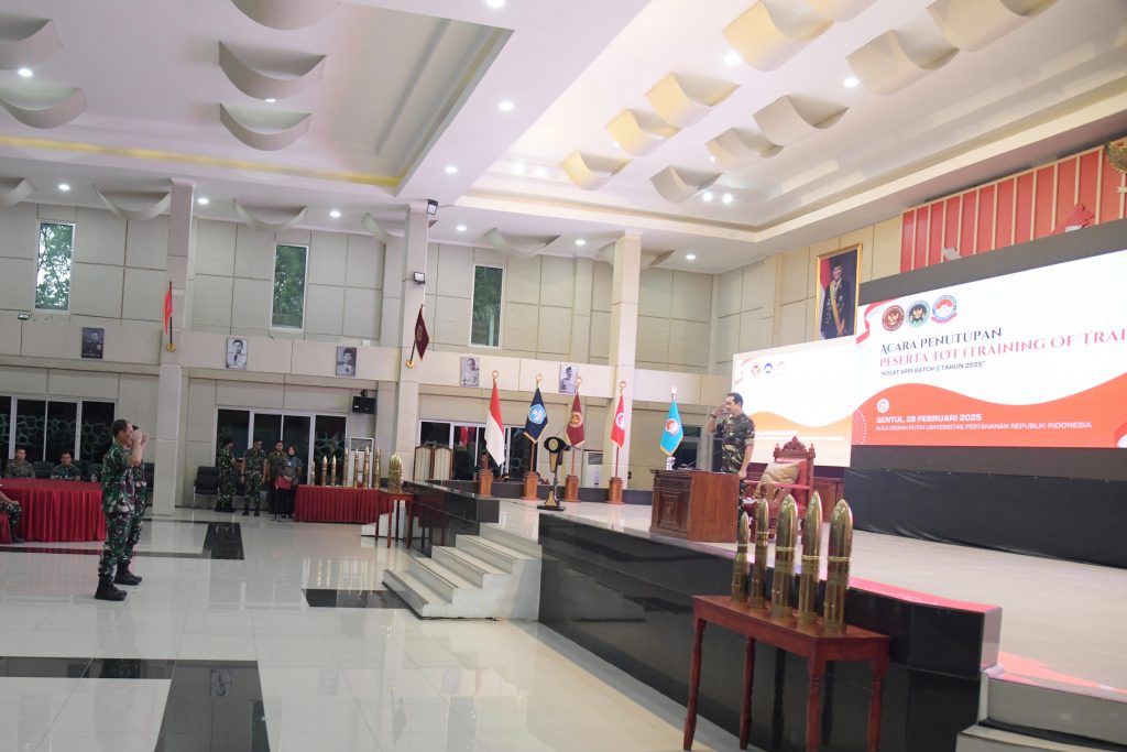 Rektor Unhan RI Menutup Training of Trainer (TOT) SPPI Batch III Tahun 2025